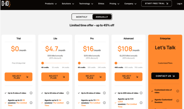 【写真付き解説】D-IDとは？AIアバター・音声チャットボットが手軽に作れる『D-ID Creative Reality ™ Studio』の ...